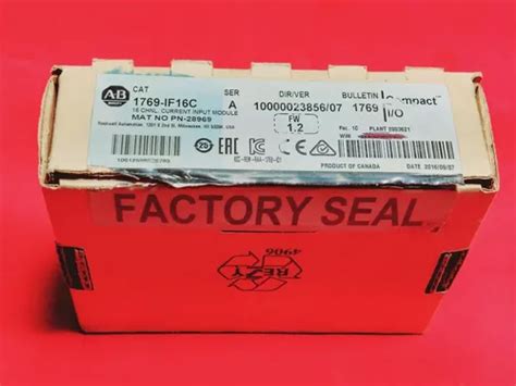 1769 If16c Allen Bradley Compactlogix Analog Input Module Envío Gratis