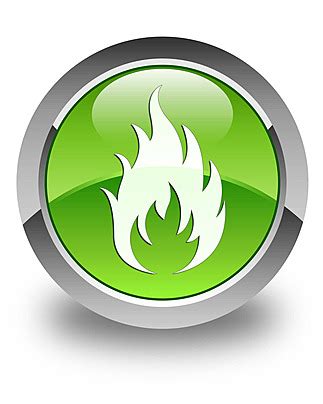 Fire Button Icon Web Template Hot Flame Button Vector Hot Flame Button PNG And Vector With