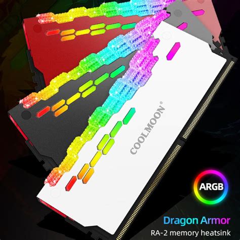 Coolmoon Ra 2 Heatsink Cooler Argb Colorful Flashing Memory Bank Cooli