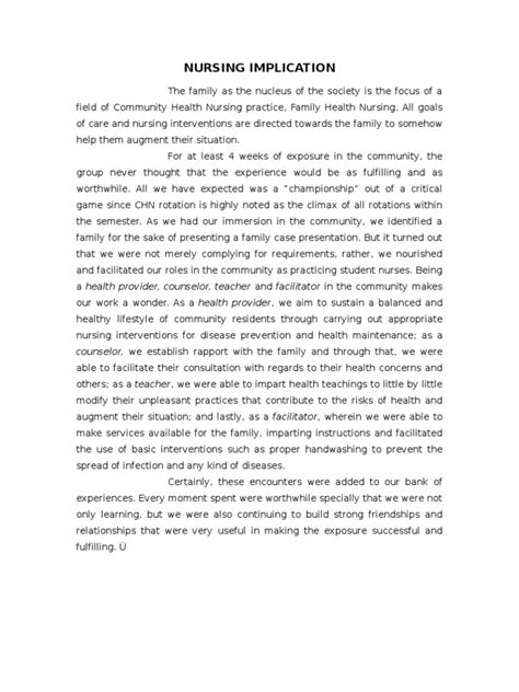 Nursing Implications Pdf
