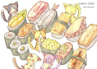 插画6 kokoro dolly食物和动物的结合 堆糖美图壁纸兴趣社区