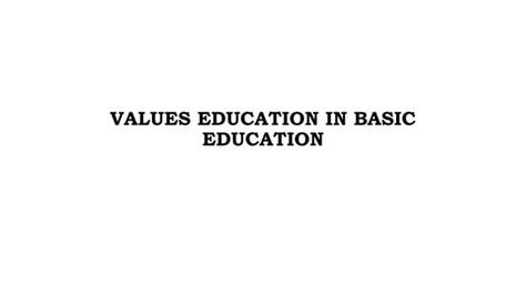 Values Educationpptx