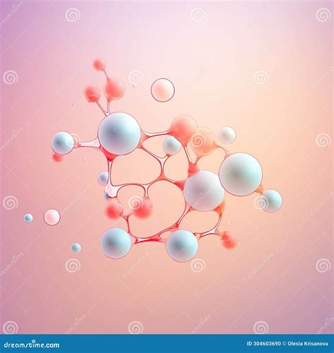 Dna Molecules Dna Helix Enlarged Model In Bright Colors And Spots Stock Illustration