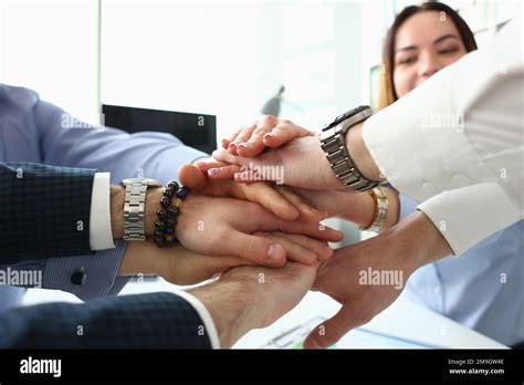 Connect Together To Work Together In Business Fold Your Hands For