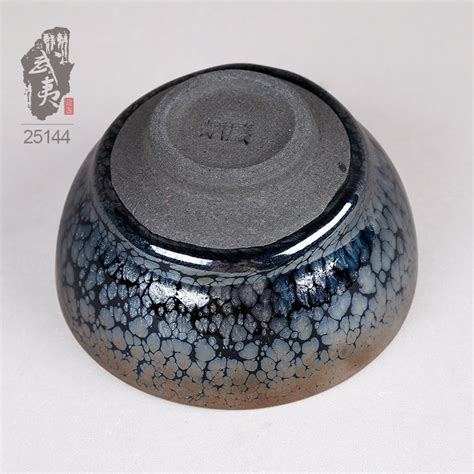 建盏大师蔡炳盛敛口油滴蔡炳盛25144 武夷建盏