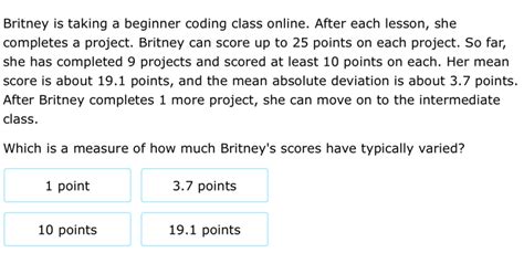 Solved Britney Is Taking A Beginner Coding Class Online After Each Lesson She Completes A