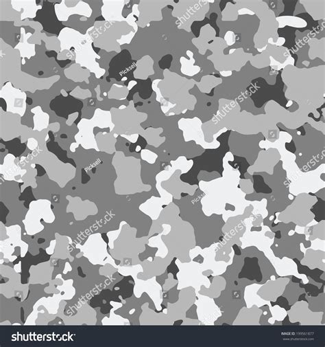 Urban Seamless Grey Camo Pattern Vector Stock Vector 199561877