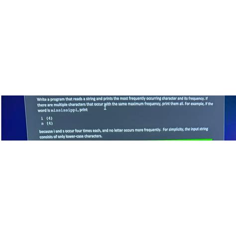 Solved Write A Program That Reads A String And Prints The