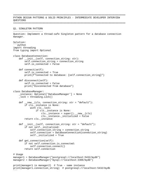 Python Design Patterns Pdf Inheritance Object Oriented Programming
