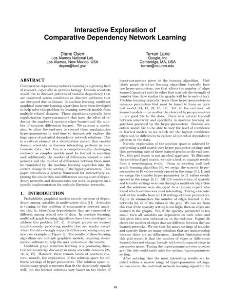 pdf interactive exploration of comparative dependency network learning