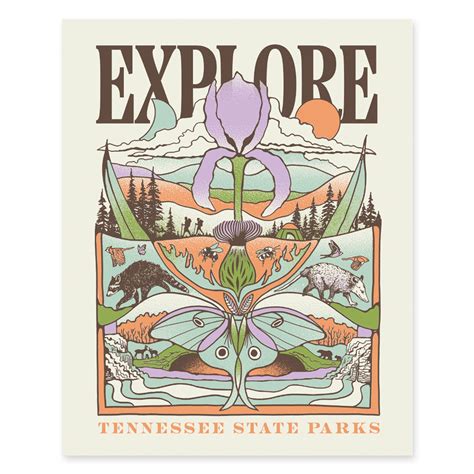 Tnsp Explore 2024 Poster Tennessee State Parks Online T Shop