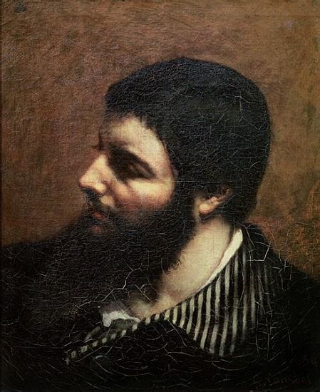 Self Portrait With Striped Collar Gustave Courbet