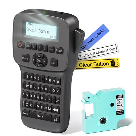 Eazeid Label Maker Machine With Tapes Waterproof Rechargeable Label Maker Portable
