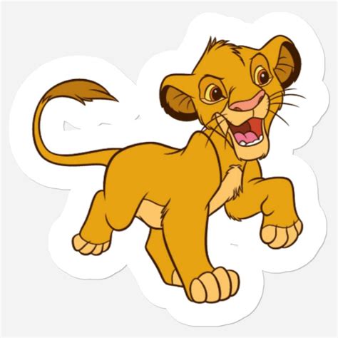 Lion King Simba Walking Disney Stickers Id 20402888 By Eric Hernandez Printblur