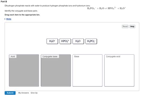 Solved Part A Phosphoric Acid Reacts With Water To Yield Chegg