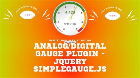 Analogdigital Gauge Plugin Jquery Simplegauge Youtube
