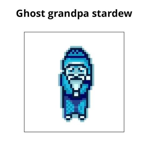 Grandpas Ghost From Stardew Valley Small Cross Stitch Pattern Etsy