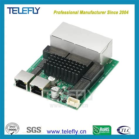 Factory 10RJ45 LED 12 60V 10 Port Poe Network Switch PCB Module