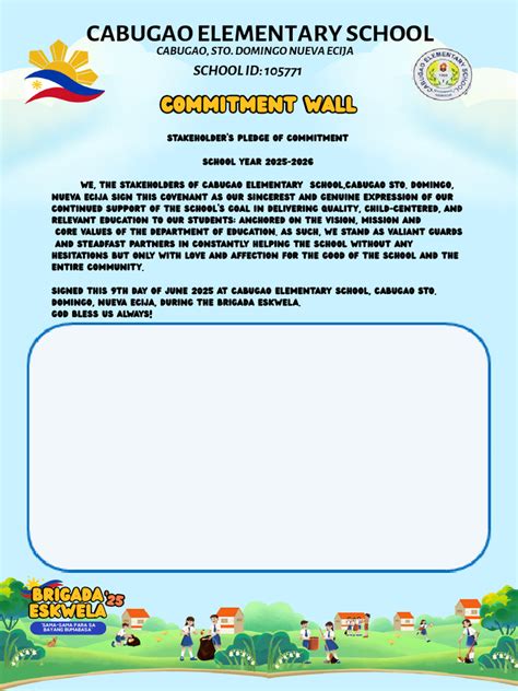 Commitment Wall Pdf