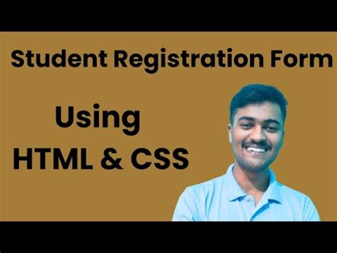 Student Registration Form TechVidya YouTube