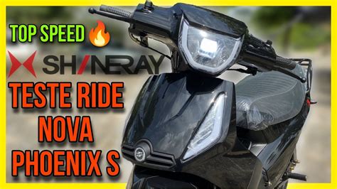 TEST RIDE NOVA SHINERAY PHOENIX S 50CC TOP SPEED YouTube