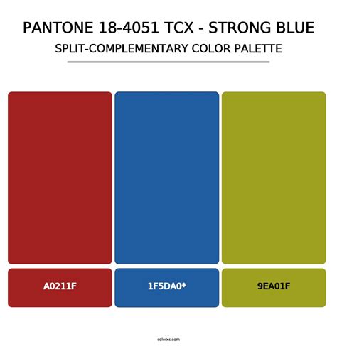 PANTONE 18 4051 TCX Strong Blue Color Palettes Colorxs