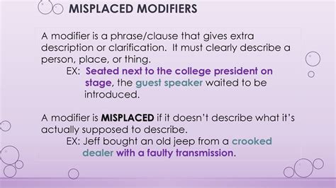 Misplaced And Dangling Ppt Download