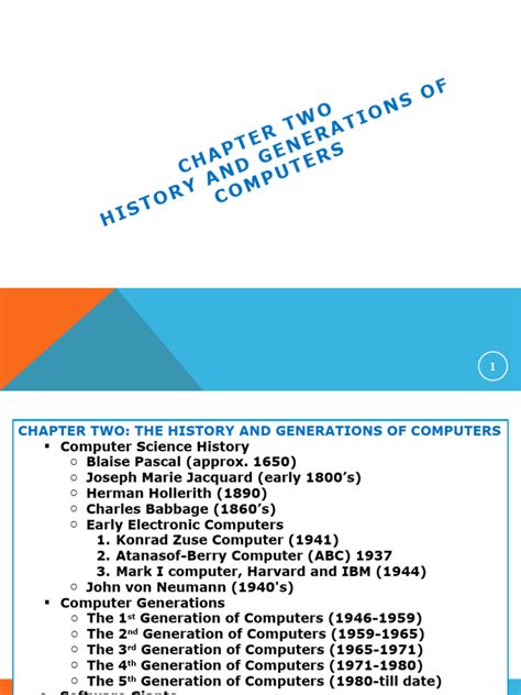 chapter 2 the history and generations of computers pdf integrated