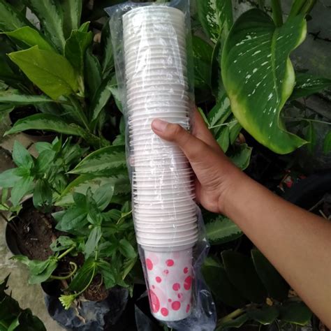 Jual Gelas Plastik Polkadot 200ml Gelas Bola 200ml Isi 50 Pcs Cup Sealer Motif Bola Shopee