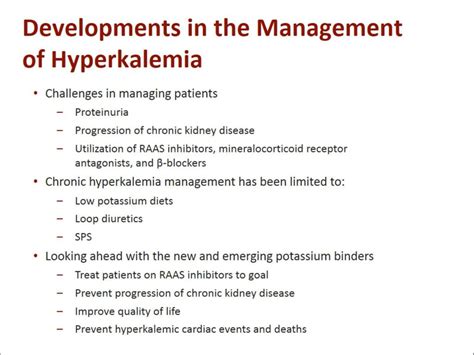 At The Cutting Edge Of Developments In The Management Of Hyperkalemia Ppt Download