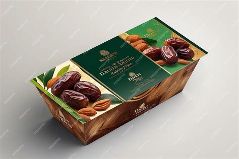 Premium Photo Dates Packaging Design Dates Label Design Dates Box Design Dry Fruit Packaging