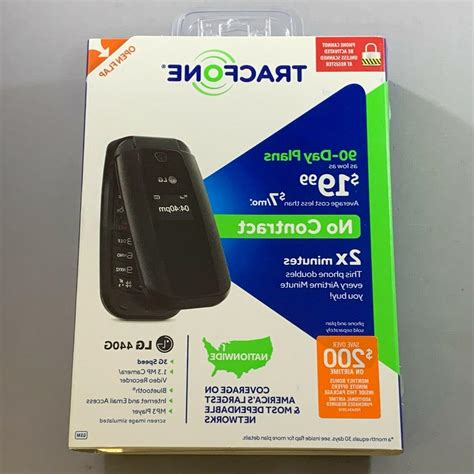 New Lg 440g Black Tracfone Prepaid Net10 Wireless