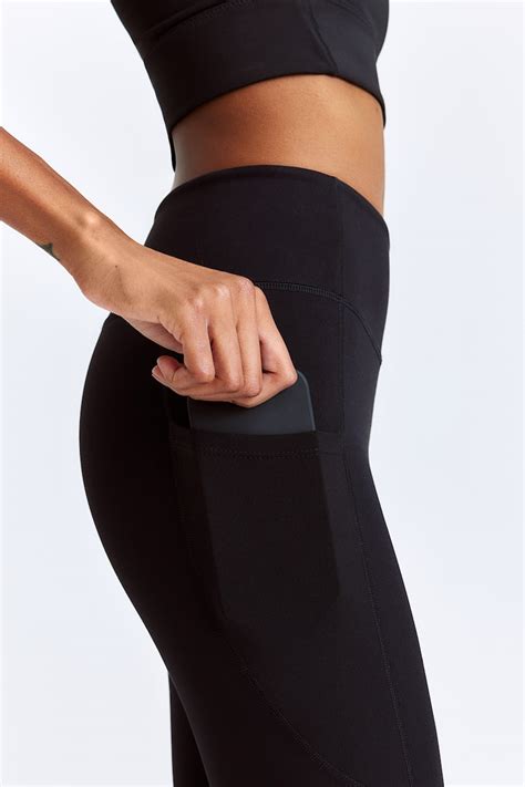 Drymove™ Pocket Detail Sports Leggings Black Ladies Handm Us