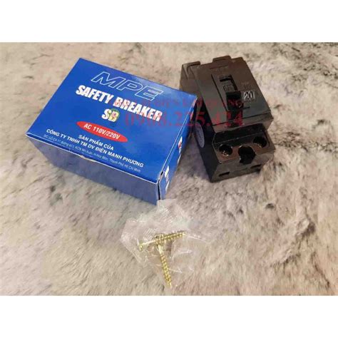 Cb Cóc 1 Pha Mpecb Đen Cầu Dao điệnaptomat 20a 30a 40a Mpe