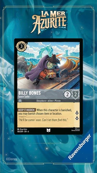 Card Reveal Set 6 Billy Bones Marin De Lespace La Mer Azurite