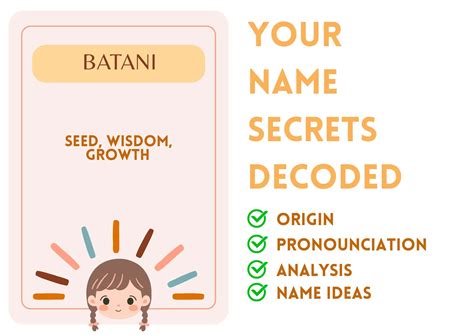 Batani Girl Name Meaning And Pronunciation