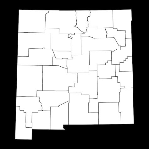 Premium Vector New Mexico State Map With Counties Vector Illustration