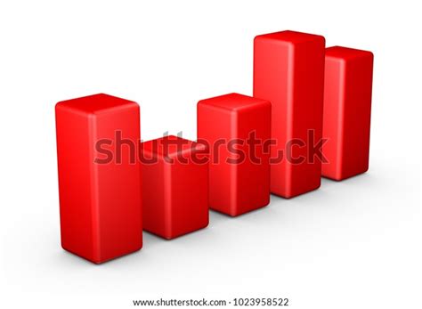 Business Finance Bar Chart Graph Isolated Stock Illustration 1023958522