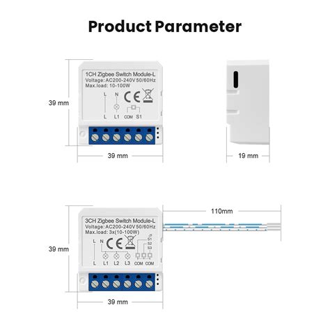 Avatto Zigbee Smart Switch Module No Neutral Wire Tuya Zigbee 3 0 10a Smart Home Switch Module
