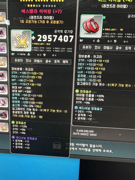 129억 에스텔라 어떤가요 메이플스토리 에펨코리아
