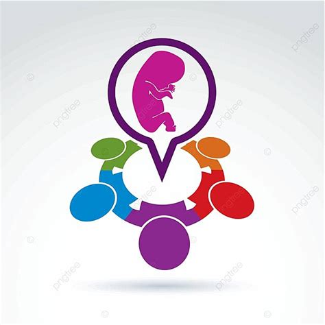 Differentiating Through Vector Art A Speech Bubble And A Baby Embryo