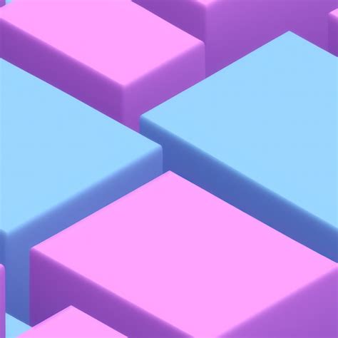 Premium Ai Image A Pink And Blue Cubes Are Arranged In A Grid