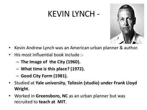 Theory Of Good City Form Kevin Lynch Reading Presentation Pdf