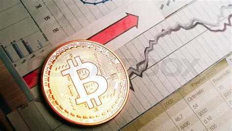 bitcoin crypto currency diagram stock image colourbox