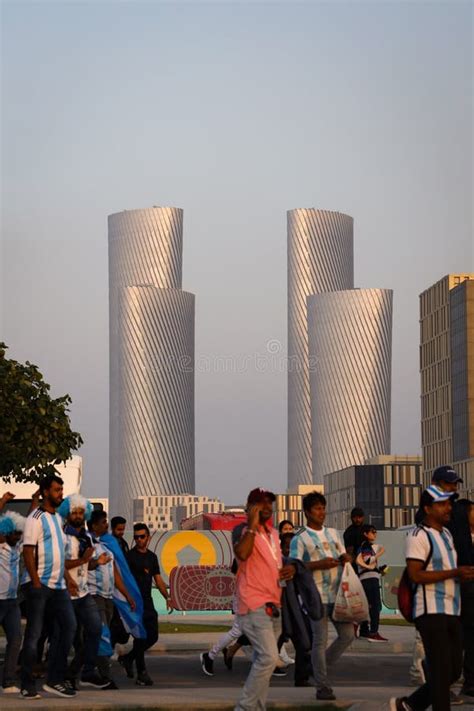 Lusail Qatar December 18 2022 Lusail Plaza 4 Tower Al Saad Tower