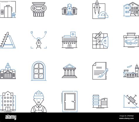 Engineering Tools Outline Icons Collection Tools Engineering
