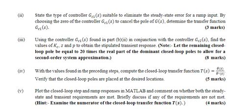 The Unit Step Response Of A Servomotor System Whose