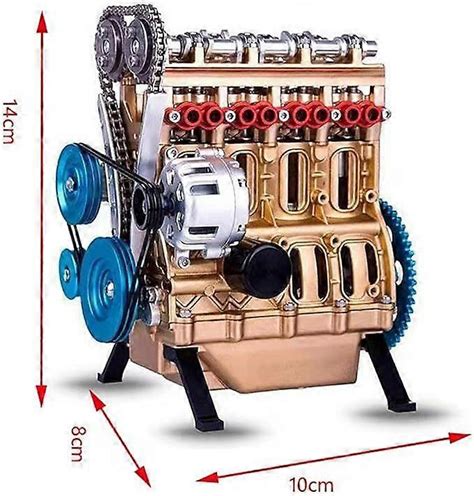 Cylinder Full Metal Car Engine Model V8 Engine Model That Works Diy Car