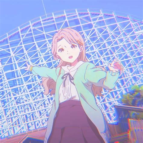 Download Animated Girl Ferris Wheel Backdrop Wallpaper