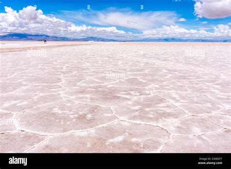 The Salinas Grandes Salt Flats Saltajujuy Province Argentina Stock